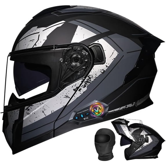 Bluetooth Modular Motorcycle Generic DOT Approved - Quick Flip-Up ...