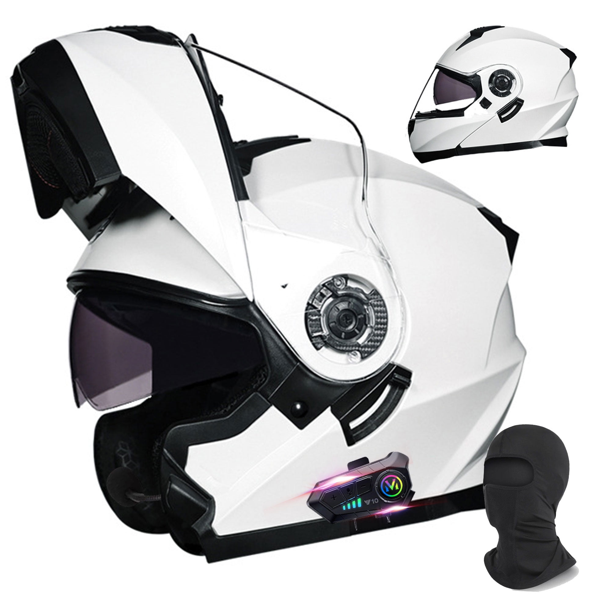 Bluetooth Modular Motorcycle Helmet Dot Approved Full Face Modular ...