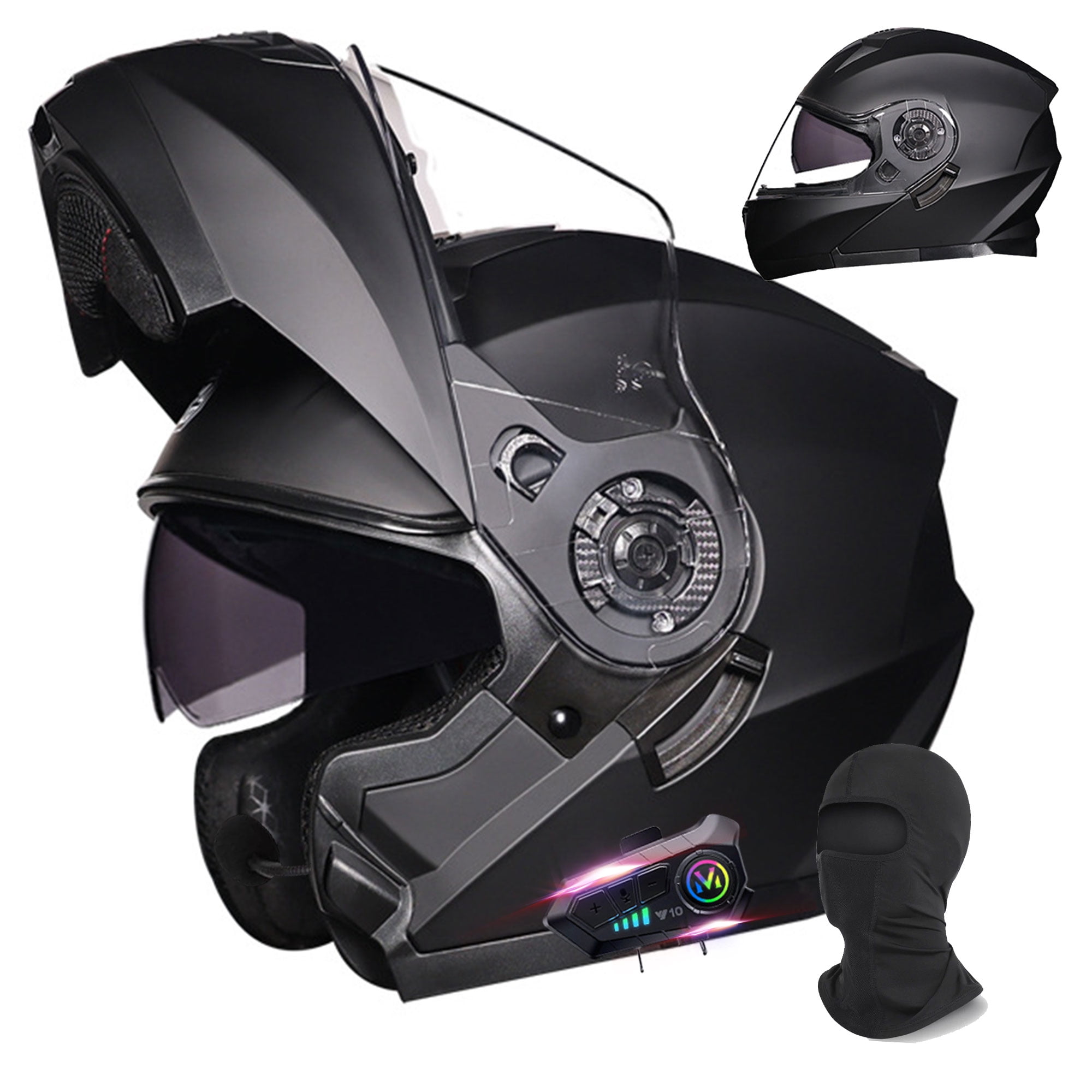 Bluetooth Modular Motorcycle Helmet Dot Approved Full Face Modular ...