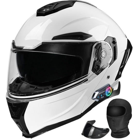 Bluetooth Modular Motorcycle Helmet with Dual Visor, ECE 22.06 ...