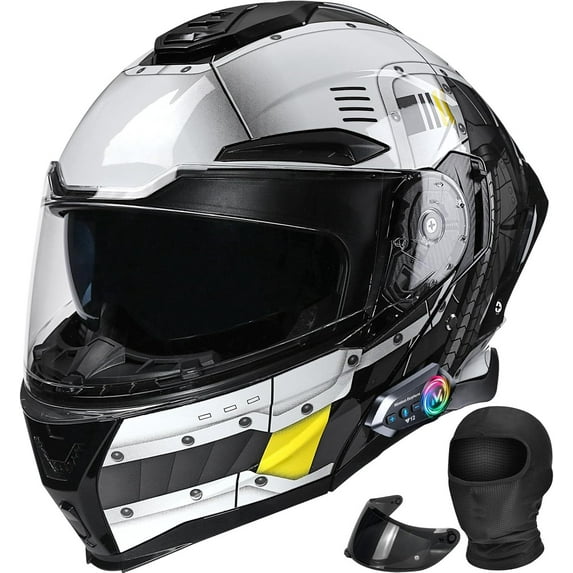 Bluetooth Modular Motorcycle Helmet with Dual Visor, ECE 22.06 ...