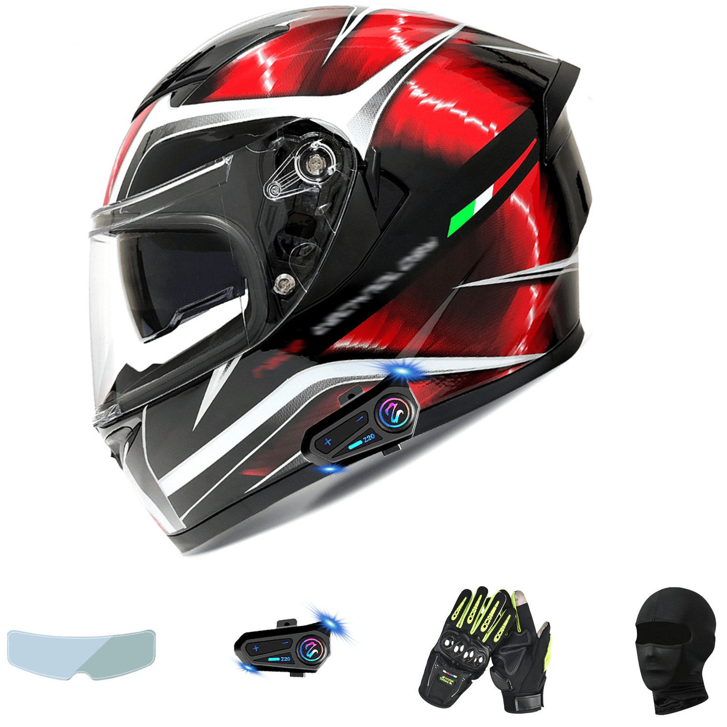 Bluetooth Modular Motorcycle Helmet,Full Face Motorcycle Helmet,Dot ...