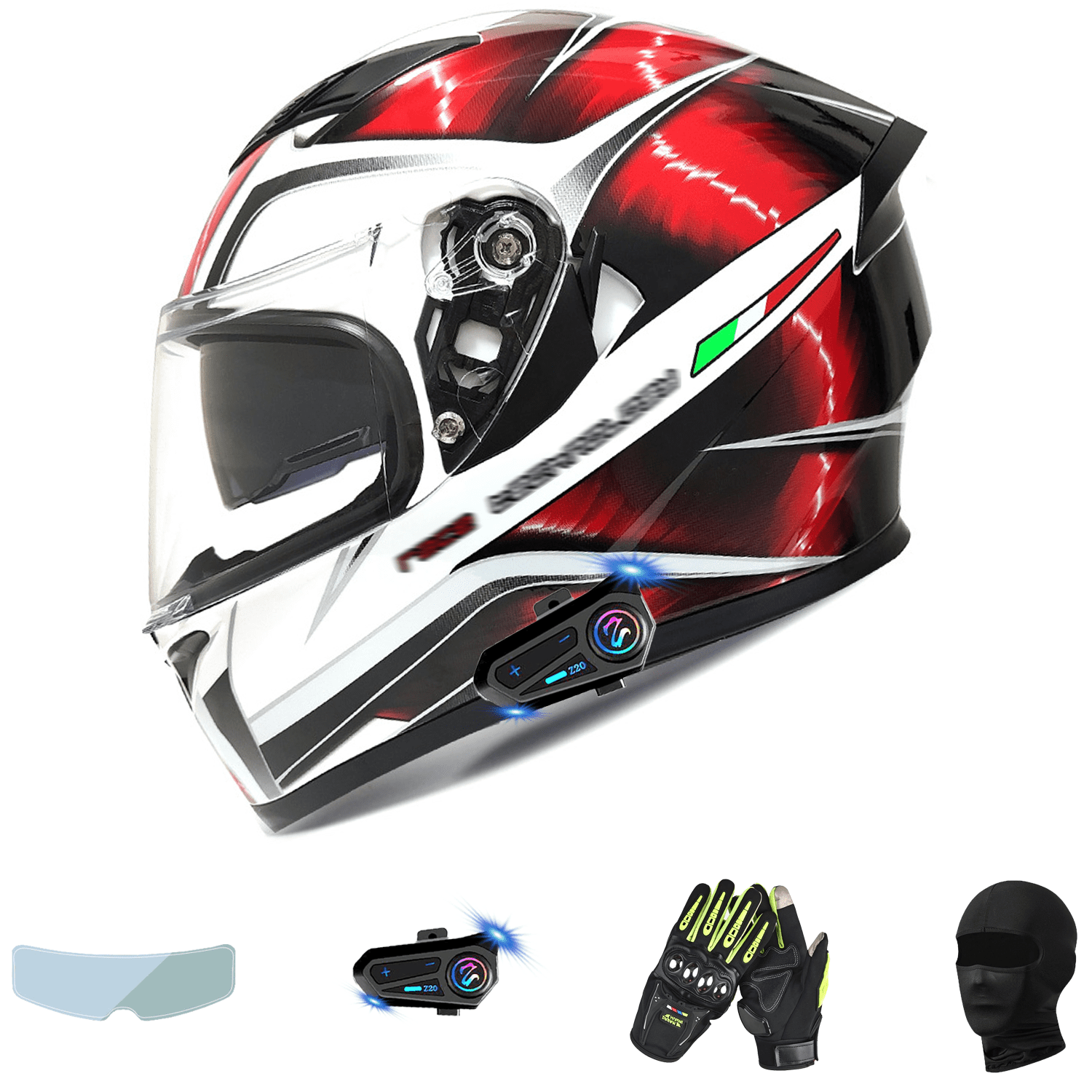 Bluetooth Modular Motorcycle Helmet,Full Face Motorcycle Helmet,Dot ...