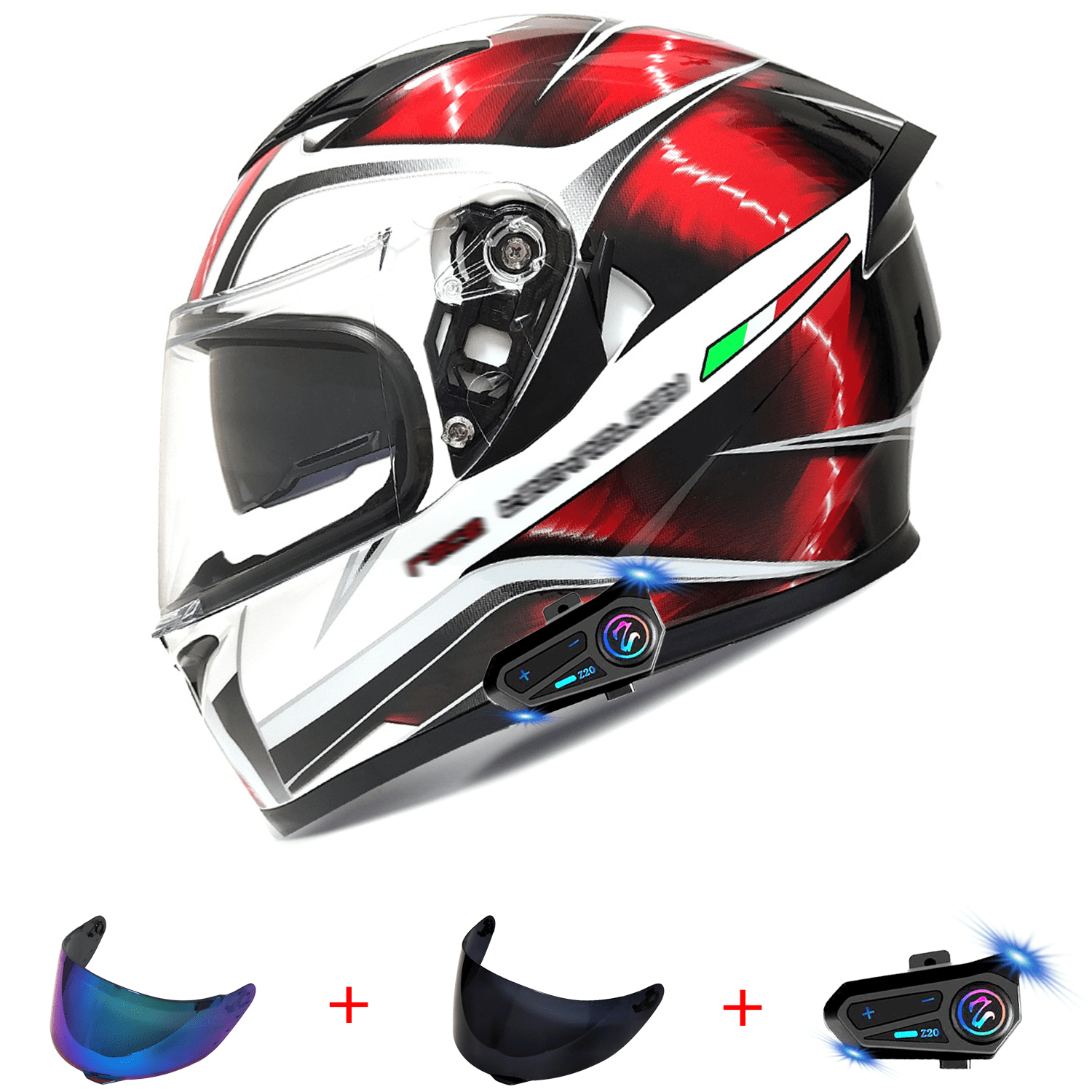 Bluetooth Modular Motorcycle Helmet,Full Face Motorcycle Helmet,Dot ...
