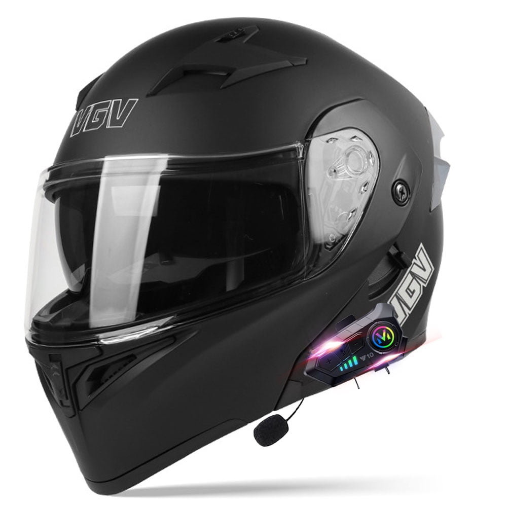 Bluetooth Modular Motorcycle Helmets for Adults Motorbike DOT Approved ...