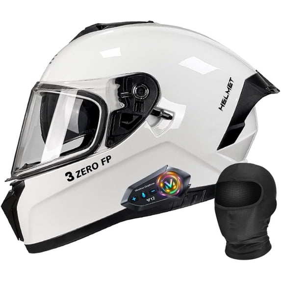 Bluetooth Motorcycle Generic Modular Full Face DOT Approved Flip-Up ...