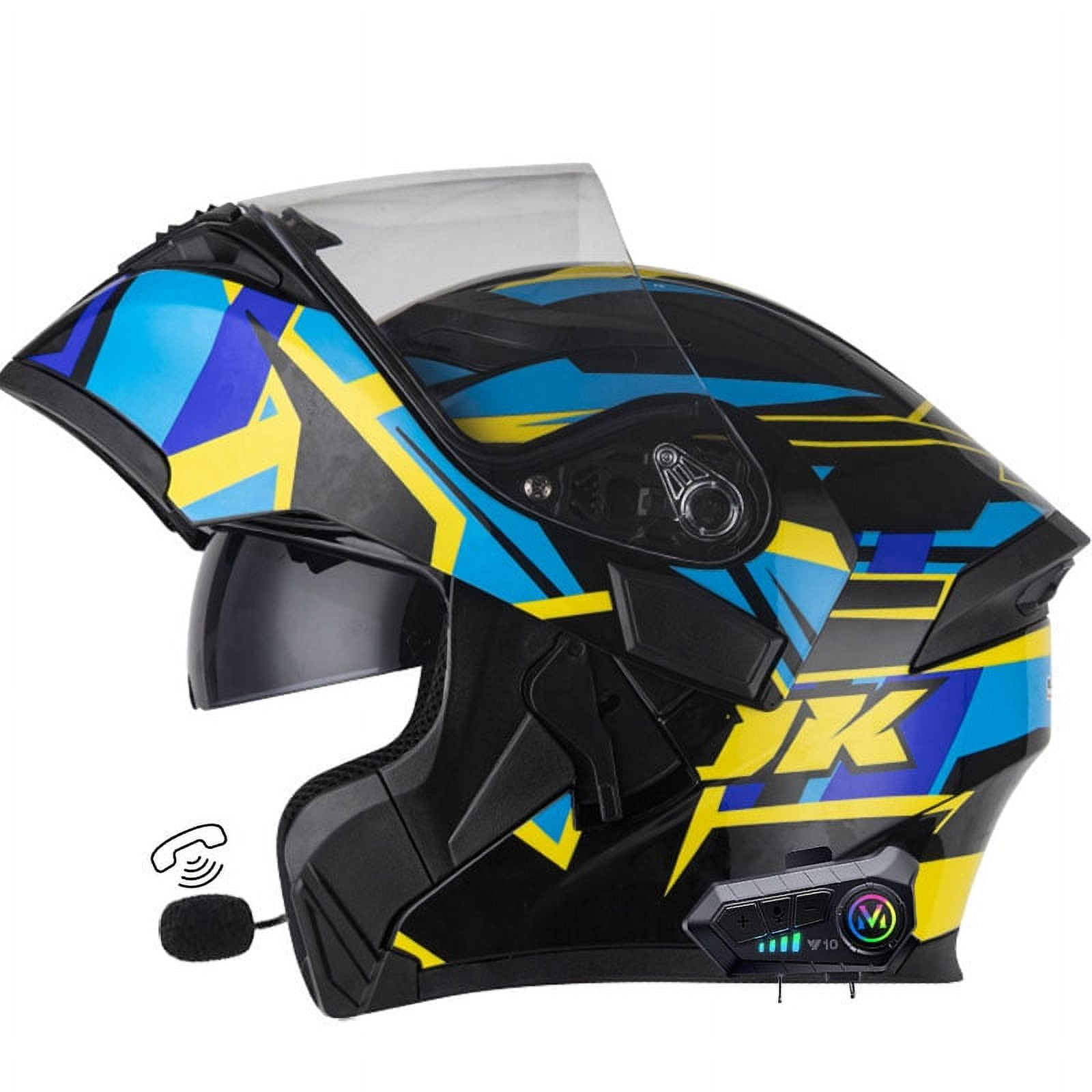 Bluetooth Motorcycle Helmet Full Face Open Face DOT Motorcycle Helmets ...