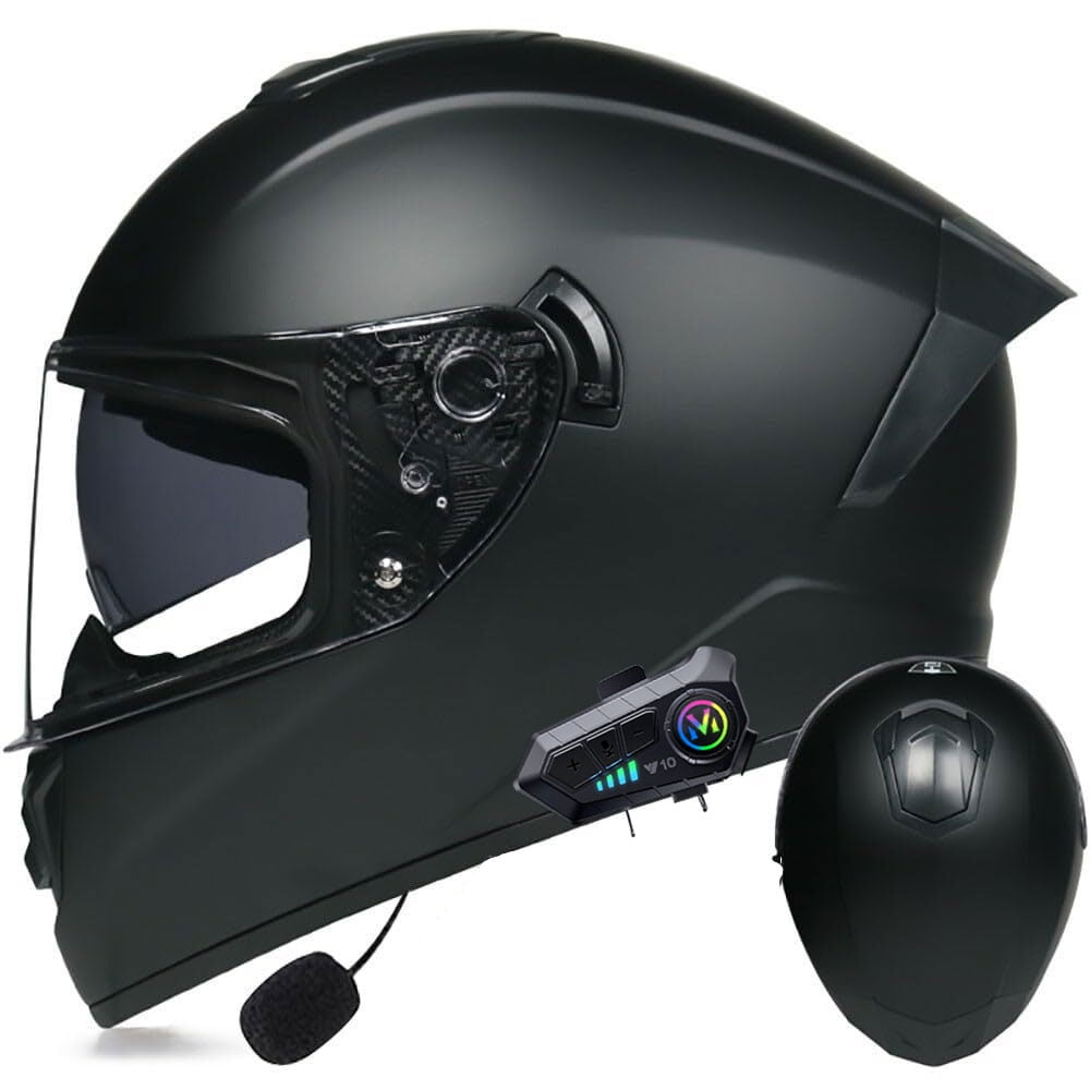 Bluetooth Motorcycle Helmet, Motorbike Helmets Mens Women Motorcycle ...