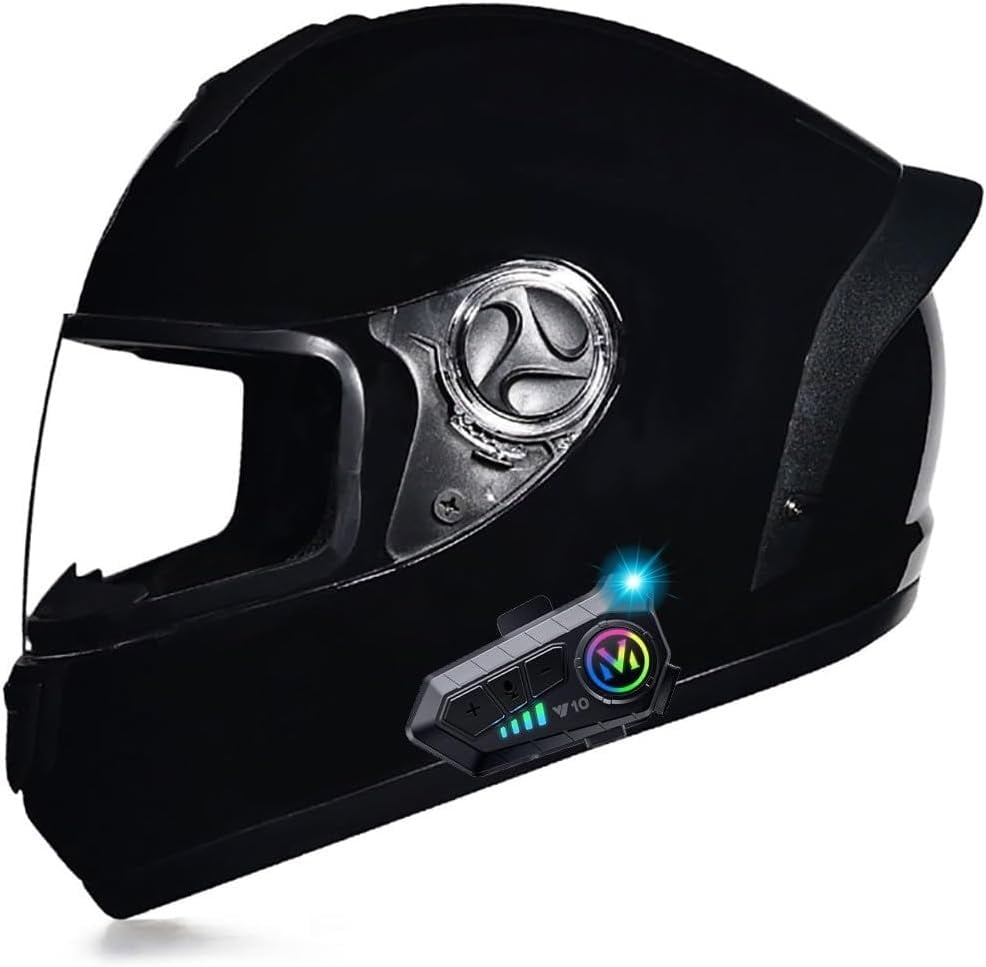 Bluetooth Motorcycle Helmets DOT Approved Full Face Motorcycle Generic ...