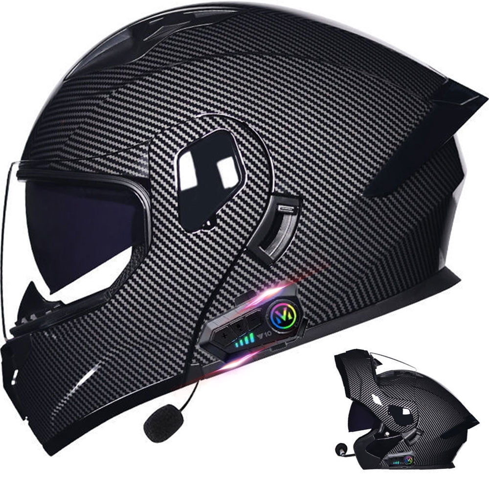 Bluetooth Motorcycle Helmets Mens Motorbike Helmet, Street Sport ...