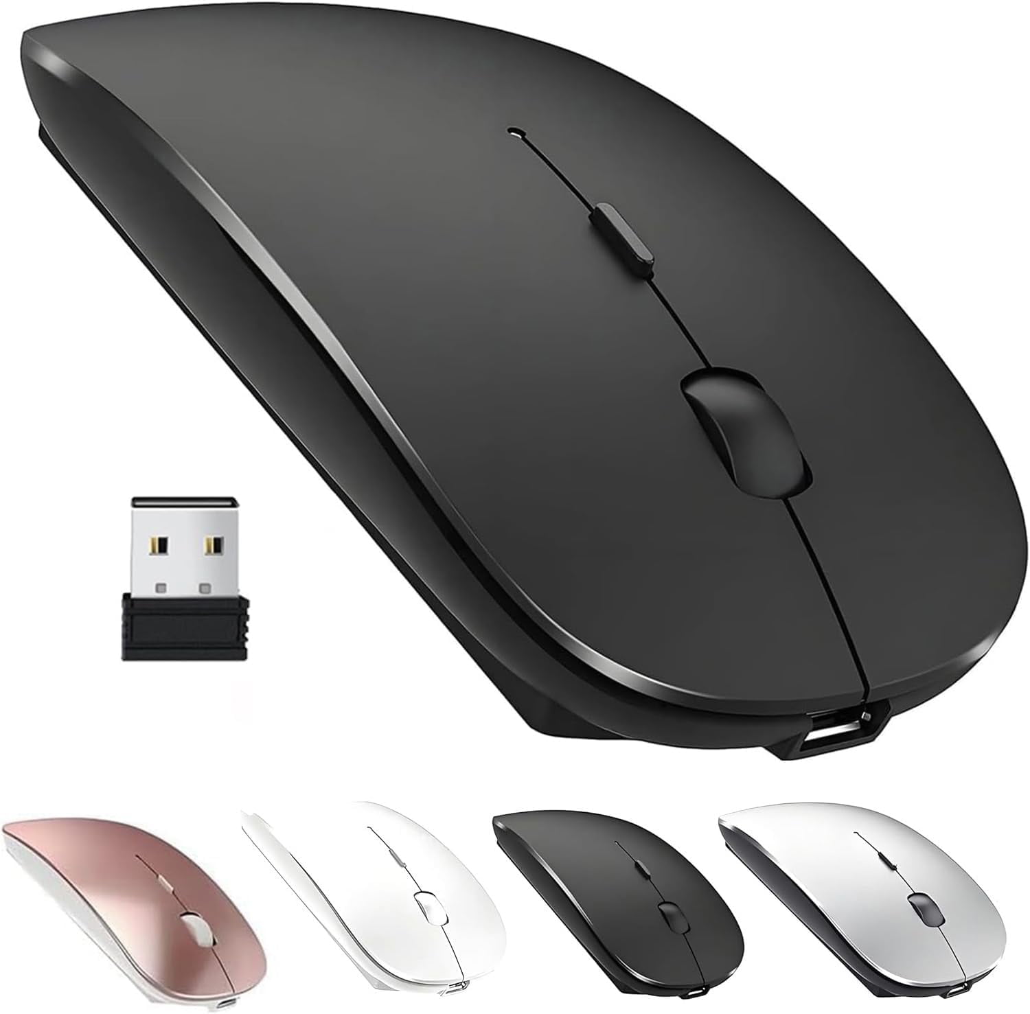 Bluetooth Mouse,Rechargeable Wireless Mouse for MacBook Pro/MacBook Air ...
