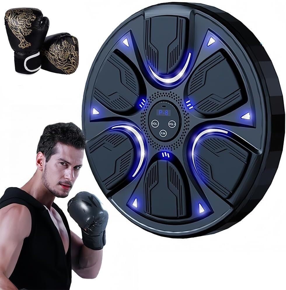 Bluetooth Music Boxing Strike Pads, Smart Boxing Machine with LED ...