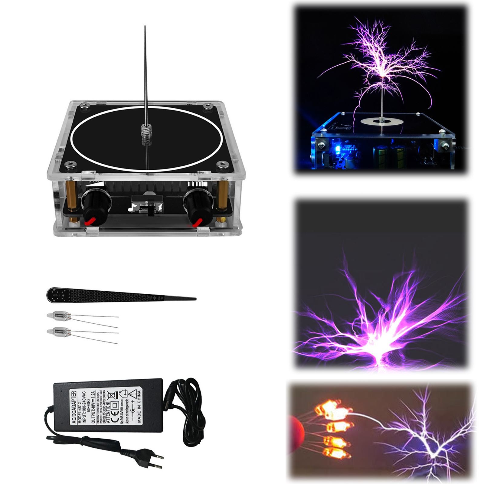 Bluetooth Music Coil,Bluetooth Music Teslas Coil,Touchable Mini Palm ...