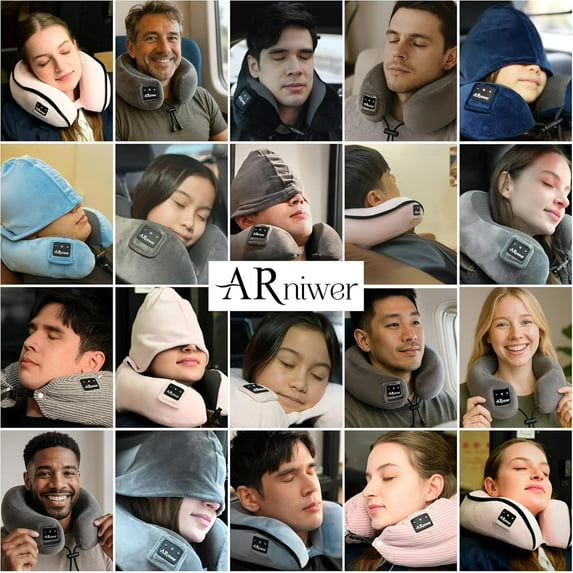 Bluetooth Music Semicircular Neck Pillow Wireless Bluetooth Speaker ...