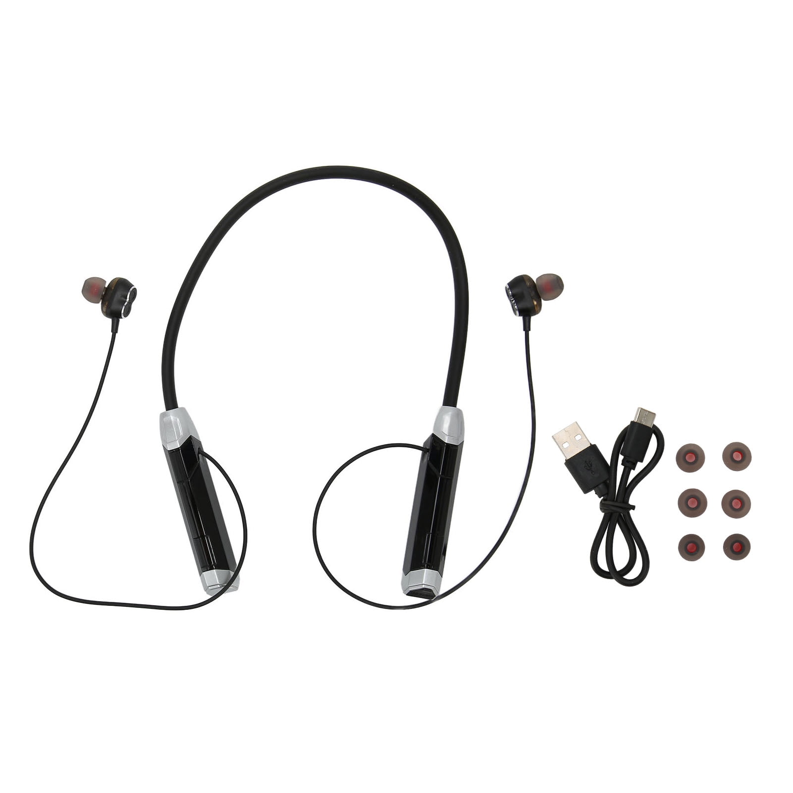 Bluetooth Neckband Headphone Stereo Waterproof Rechargeable Wireless ...