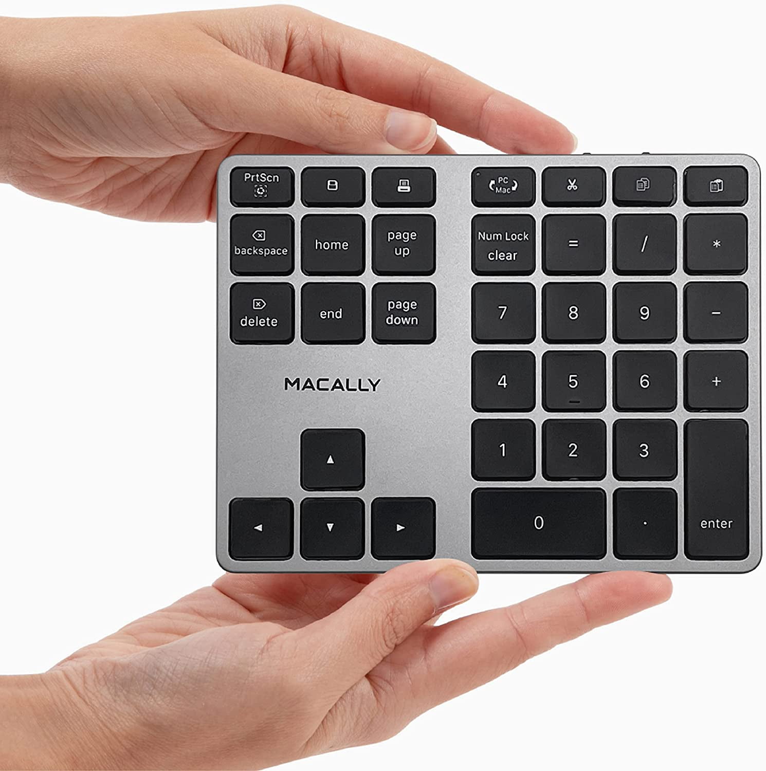 Bluetooth Number Pad For Laptop Slim Aluminum Design Rechargeable
