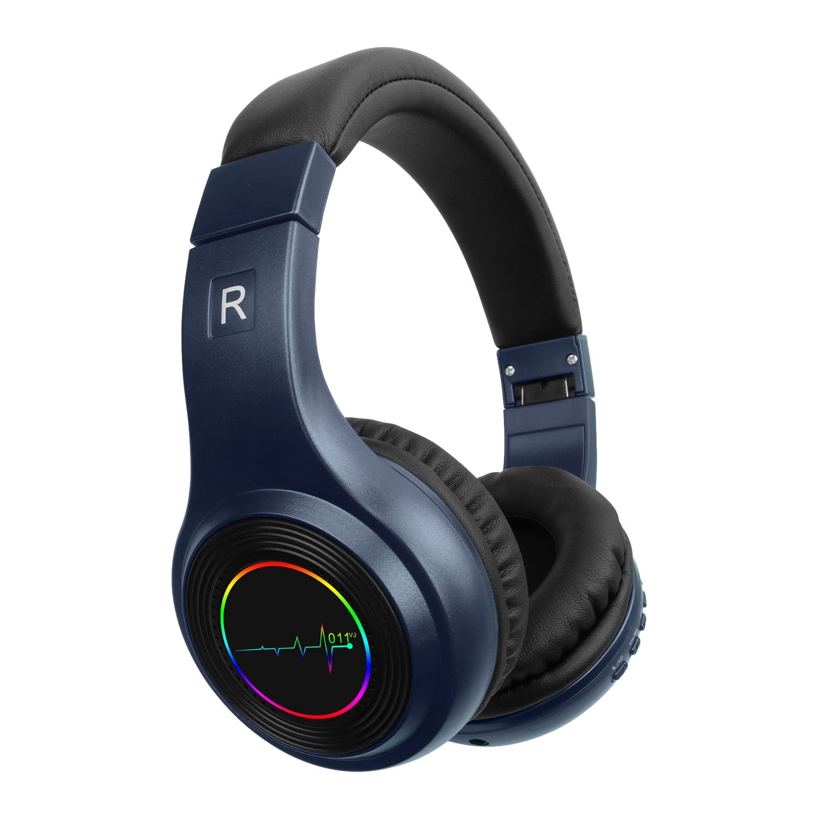 Bluetooth Over Ear Headphones, Colorful LED Lights Headphones with ...