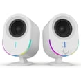 Bluetooth PC Gaming Speakers, 2 * 15W 2.0CH Stereo with 3 EQ & 6 RGB ...
