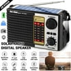 Portable Solar-Powered AM/FM/SW Radio, Bluetooth 5.0 Speaker, MP3 ...