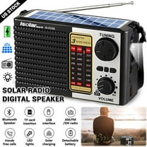 Portable Solar-Powered AM/FM/SW Radio, Bluetooth 5.0 Speaker, MP3 ...