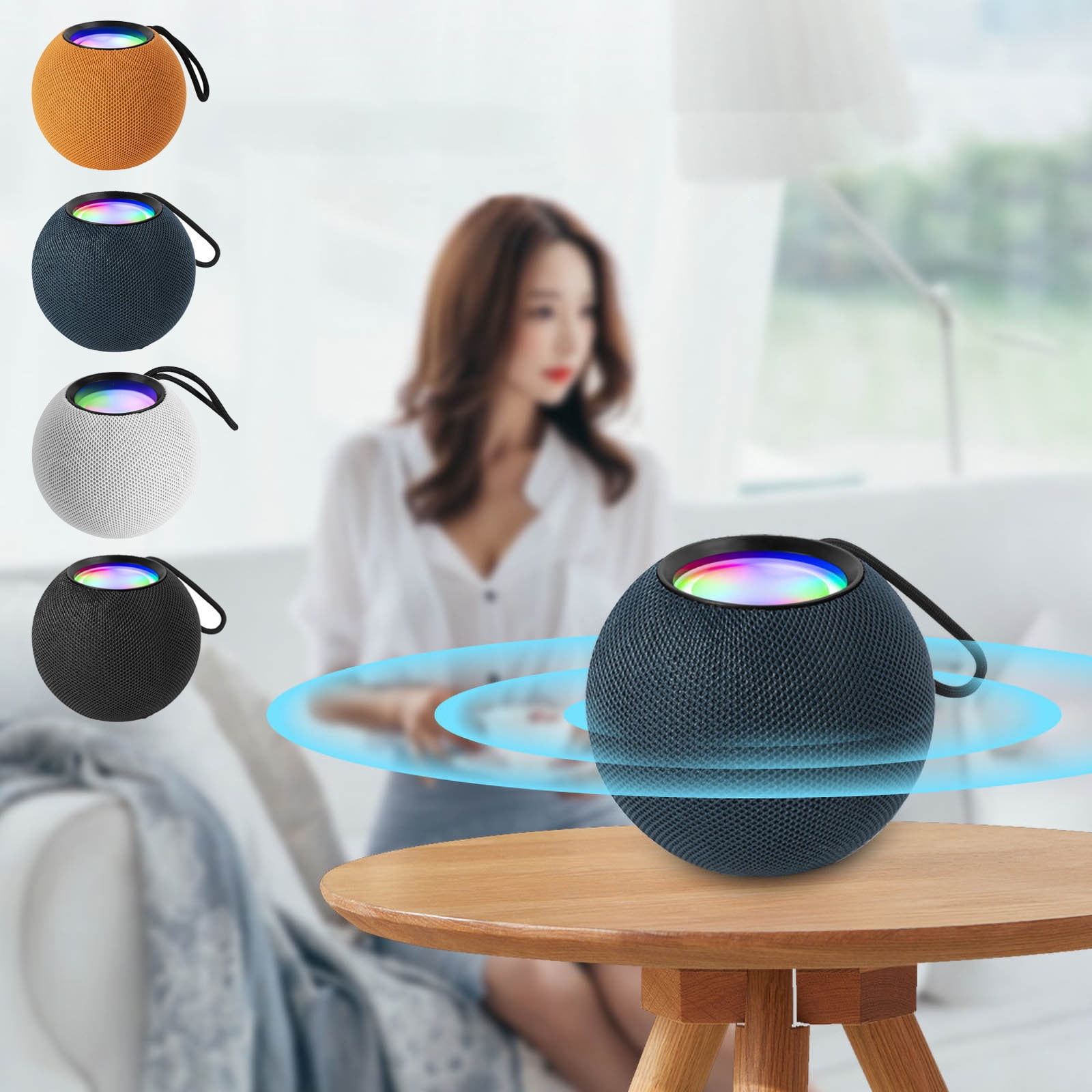Bluetooth Portable Speaker, Mini Subwoofer, 12W High Volume, Waterproof ...