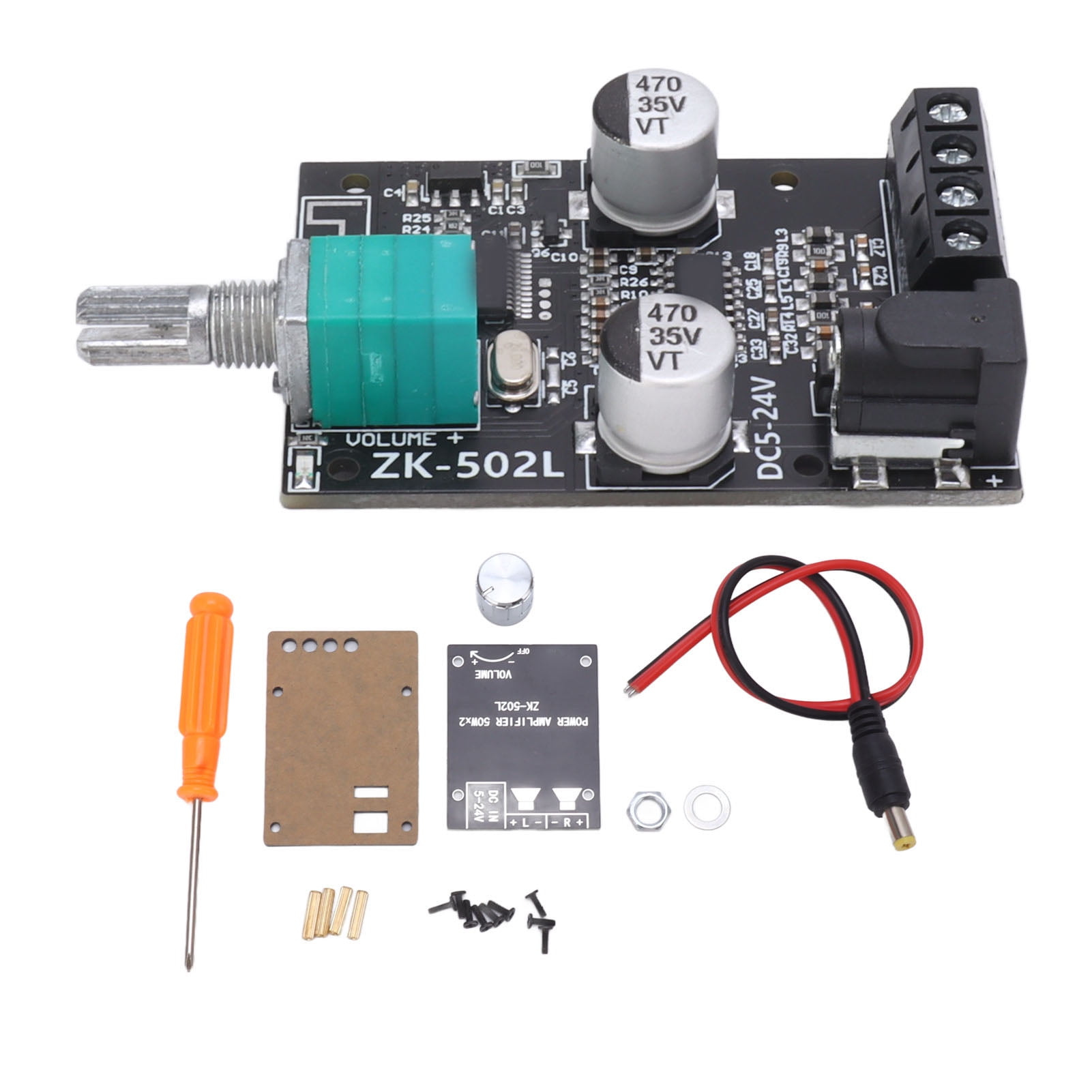 Bluetooth Power Amplifier Board 2x50W Left Right Channel 2.0 Stereo ...