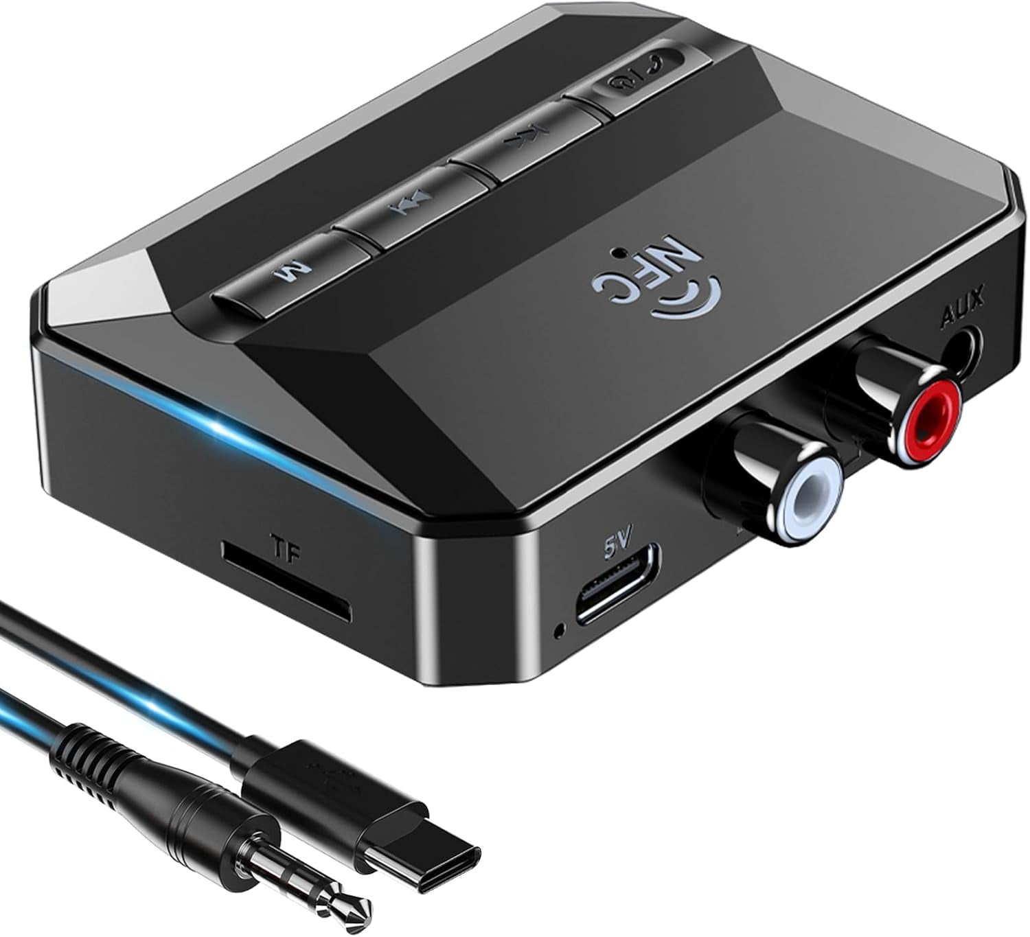 Bluetooth Receiver for Home Stereo, RCA Bluetooth Adapter with NFC ...
