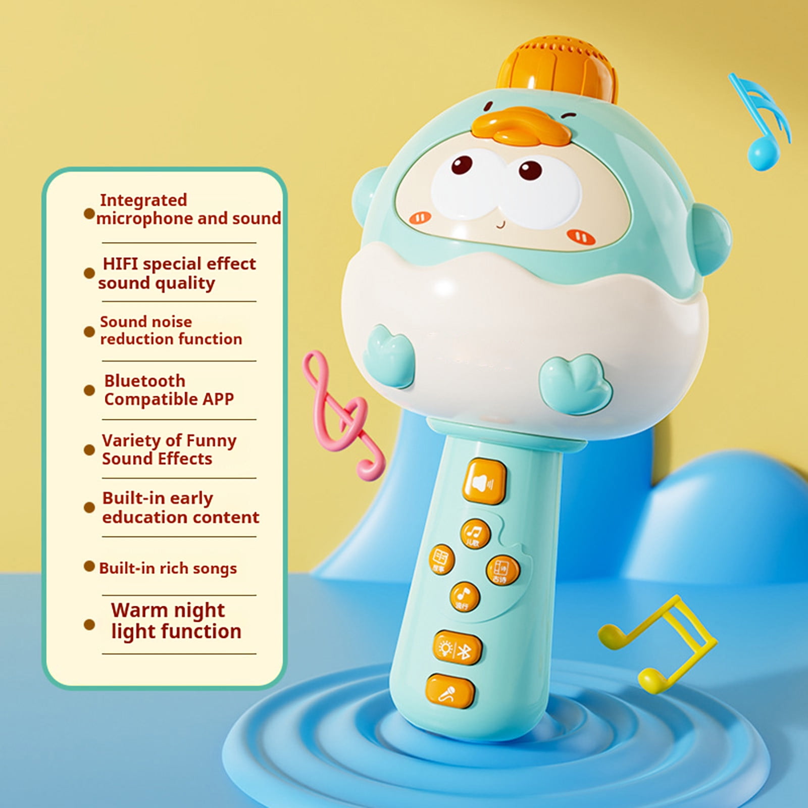 Bluetooth Rechargeable Voice Changing Microphone | Multifunctional ...