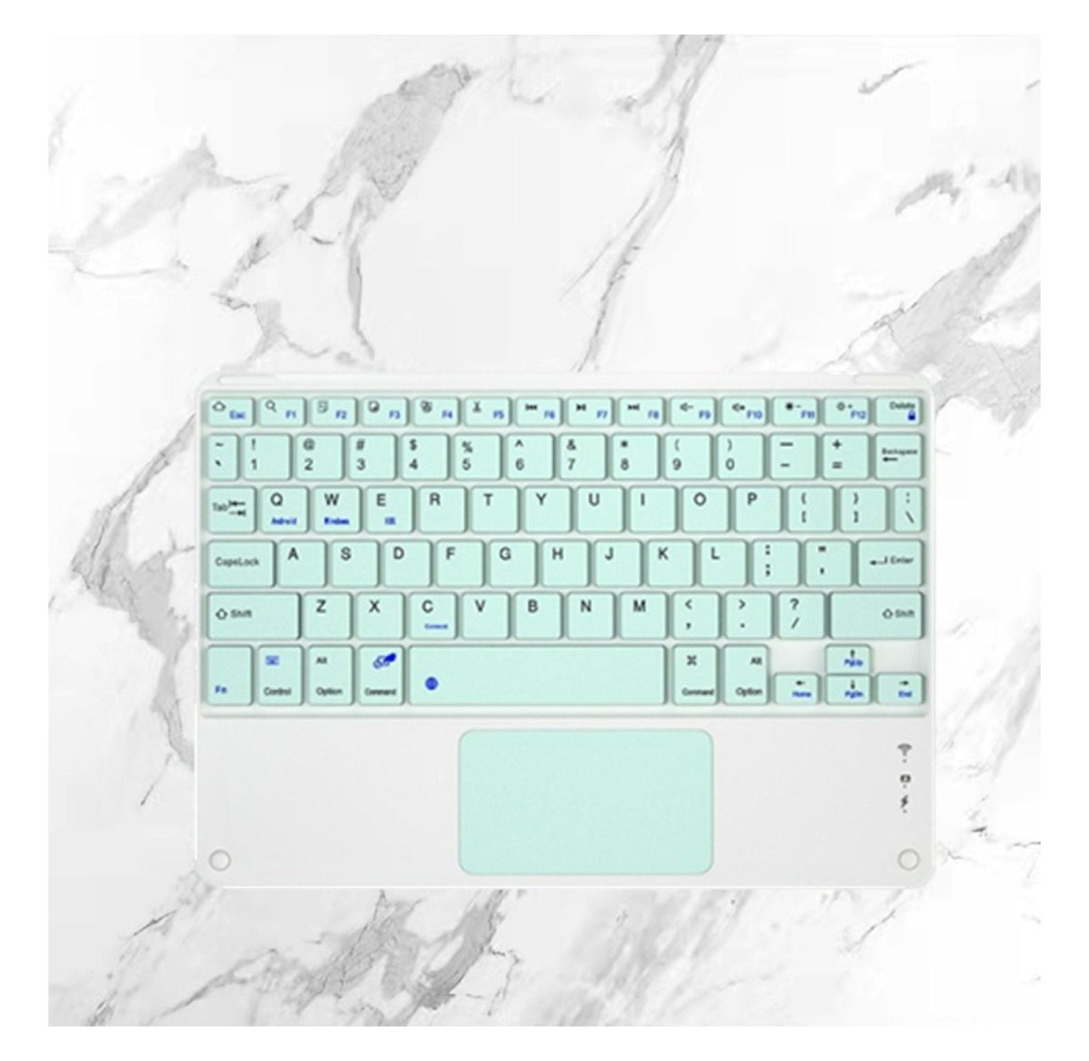 Bluetooth Rechargeable Wireless Touch Hand Rest Keyboard for Mobile ...