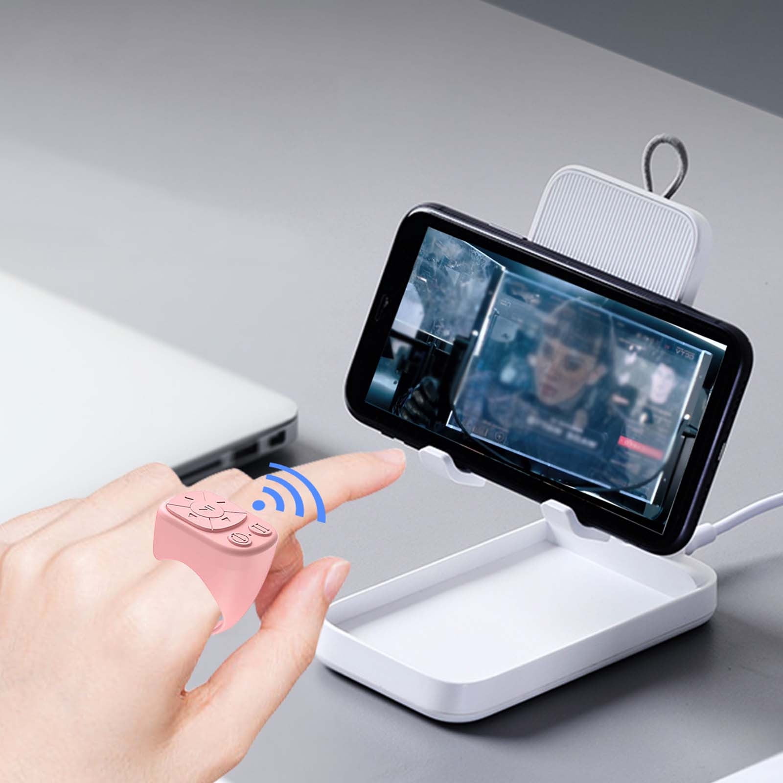 Bluetooth Remote Control Ring -Bluetooth Page Turner Ring Scroller ...