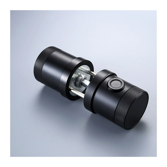 Bluetooth Smart Fingerprint Deadbolt Lock Keyless Round Knob Digital ...