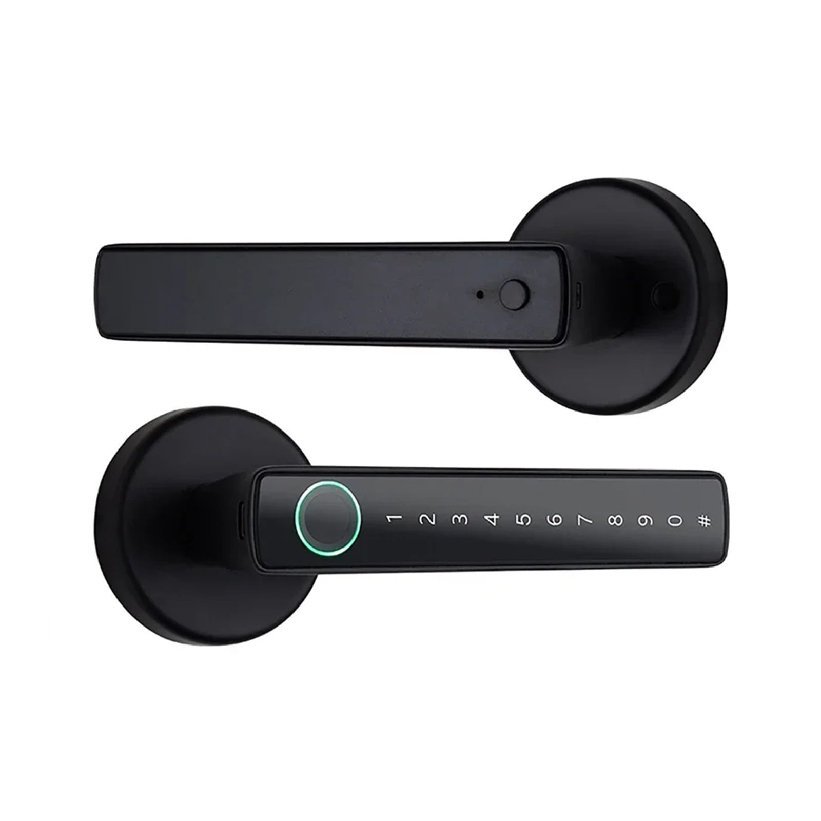 Bluetooth Smart Fingerprint Door Handle Lock Electronic Hotel Apartment ...