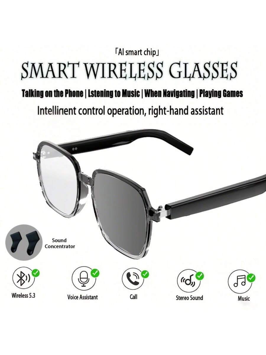 Bluetooth Smart Glasses, Photochromic Sunglasses Lenses & Blue Light ...