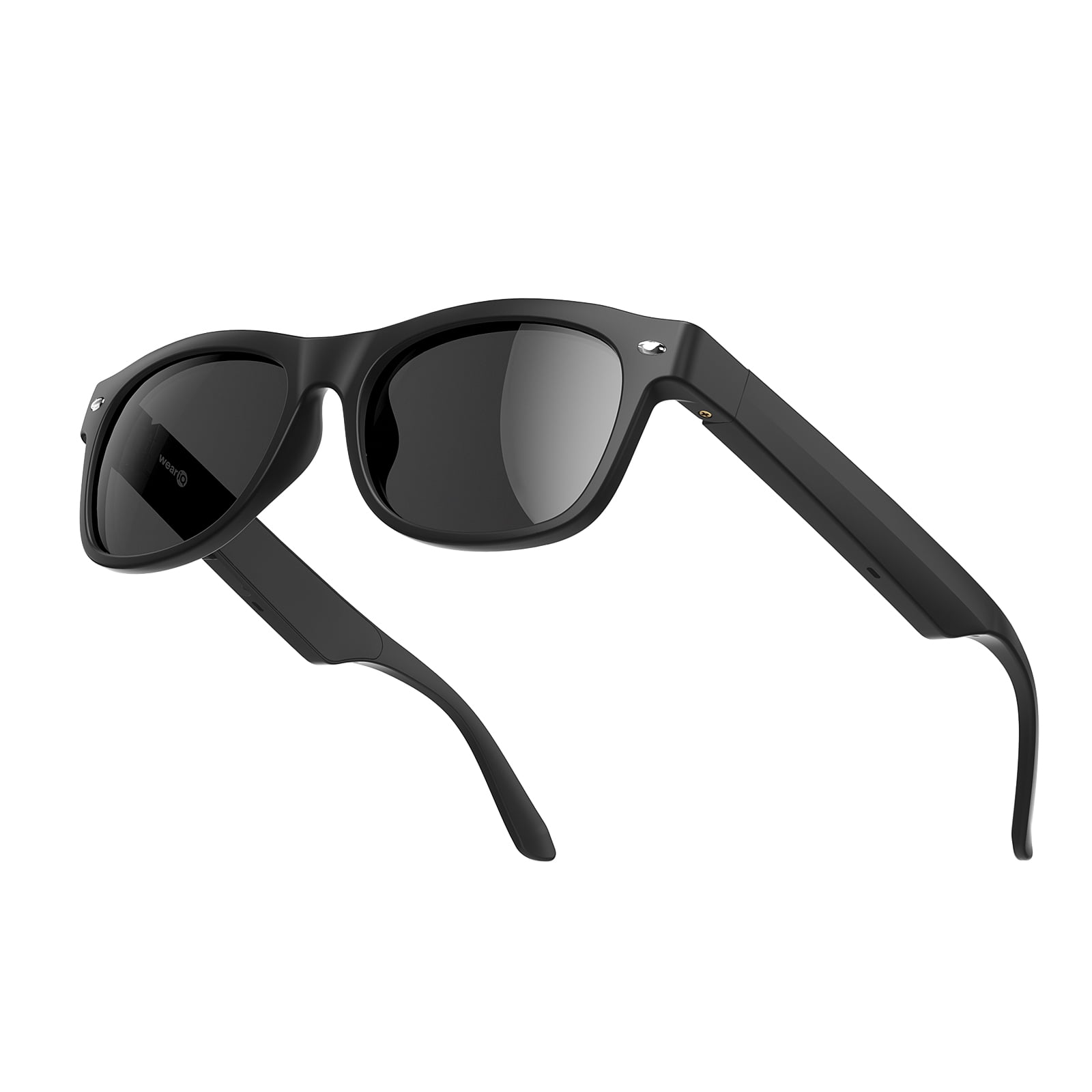 WeariQ Bluetooth Smart Glasses – Matte Black Audio Sunglasses – Black ...