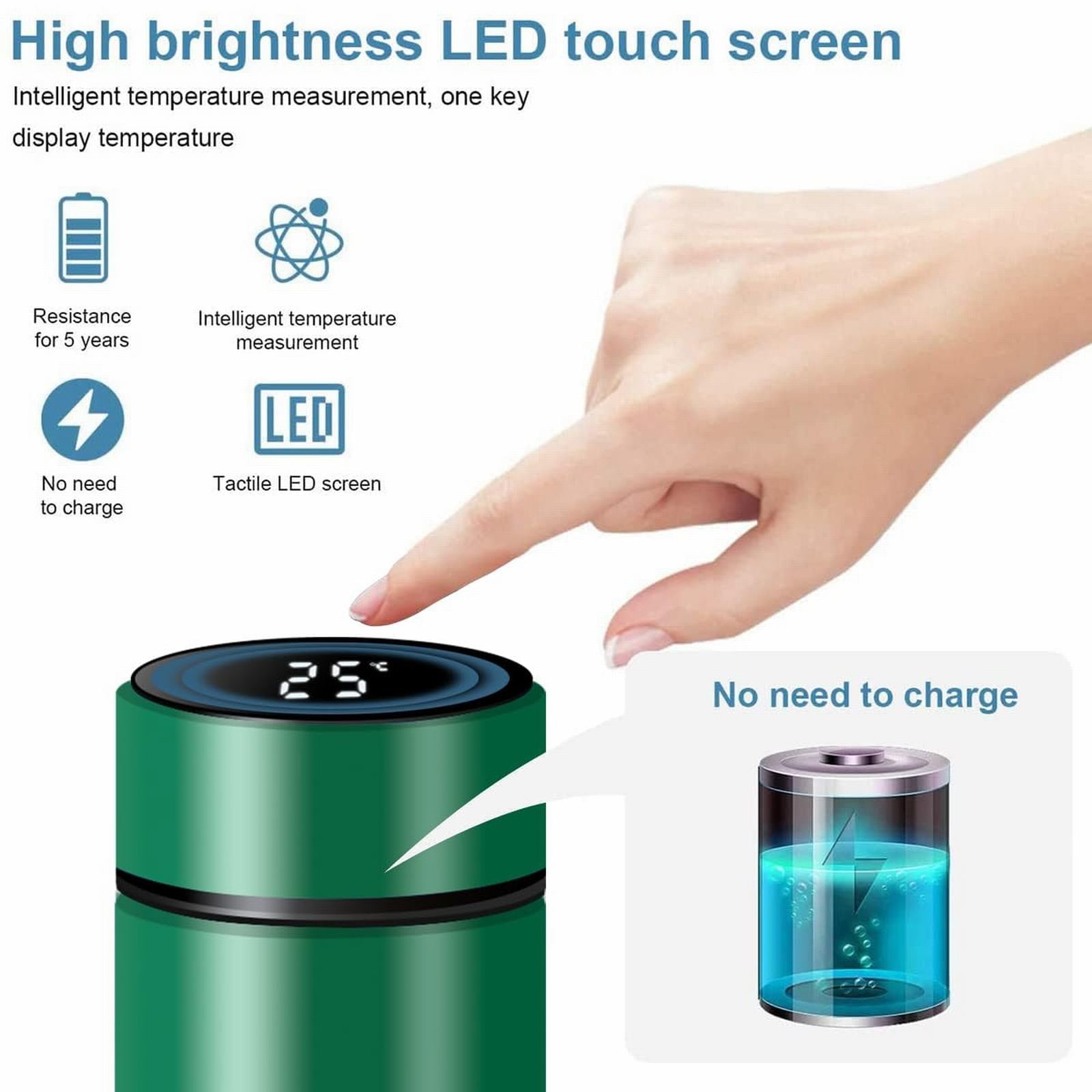 Kitchen Utensils Clearance Bluetooth Smart Water Bottle with LED ...