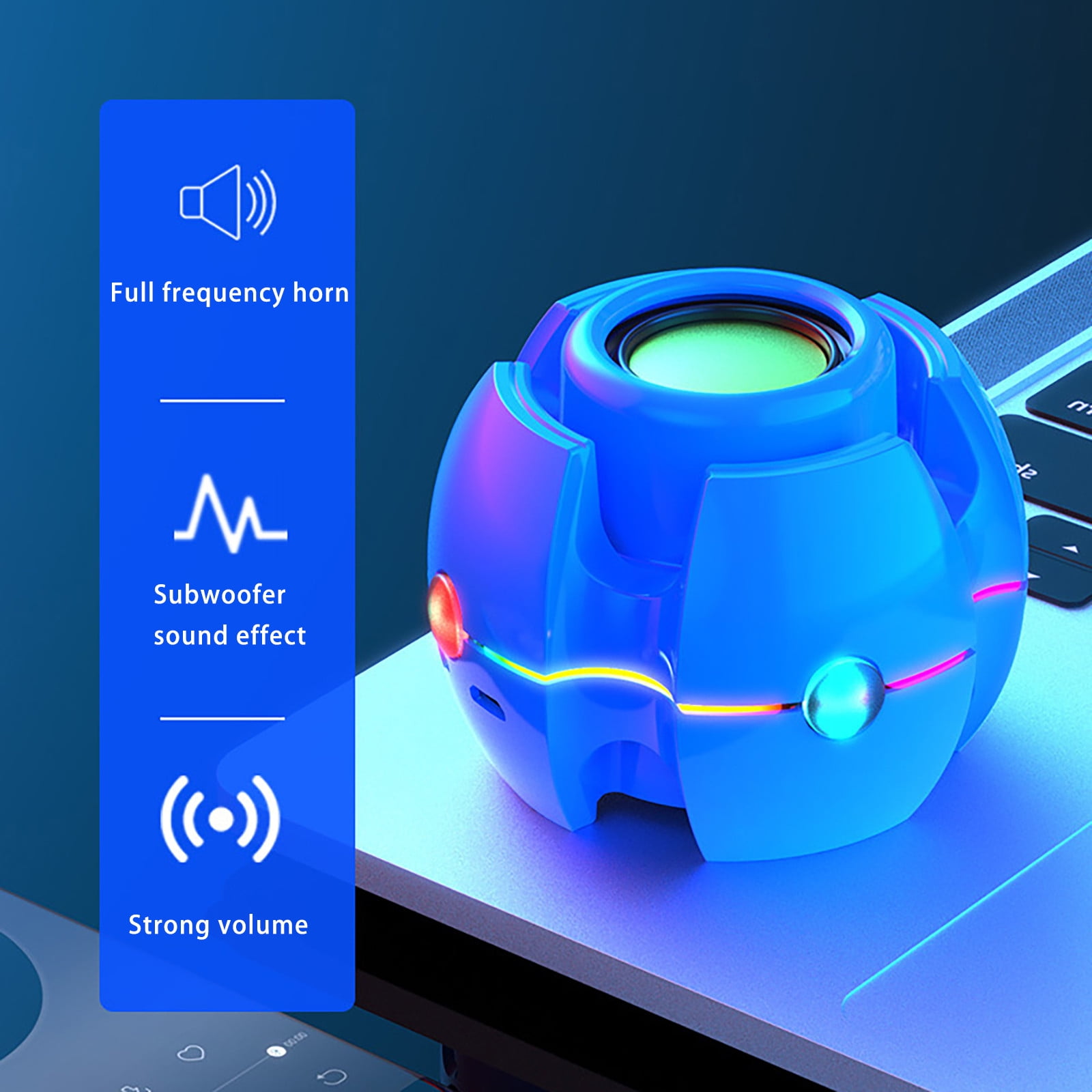 Bluetooth Sound Card, Shaped Plug-in Speaker, 360 Surround Sound ...