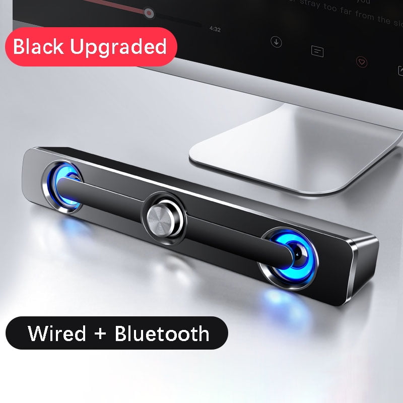 Bluetooth Soundbar TV USB Computer Speakers Sound Bar for PC Speaker ...