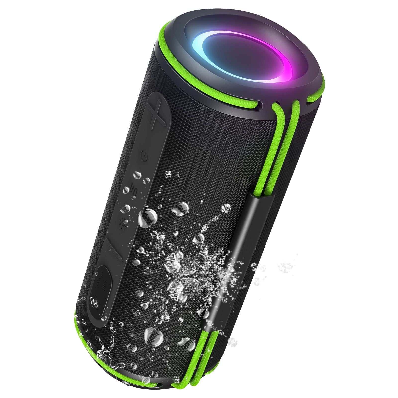 Portable Bluetooth Speaker, IPX6 Waterproof Wireless Speakers with ...