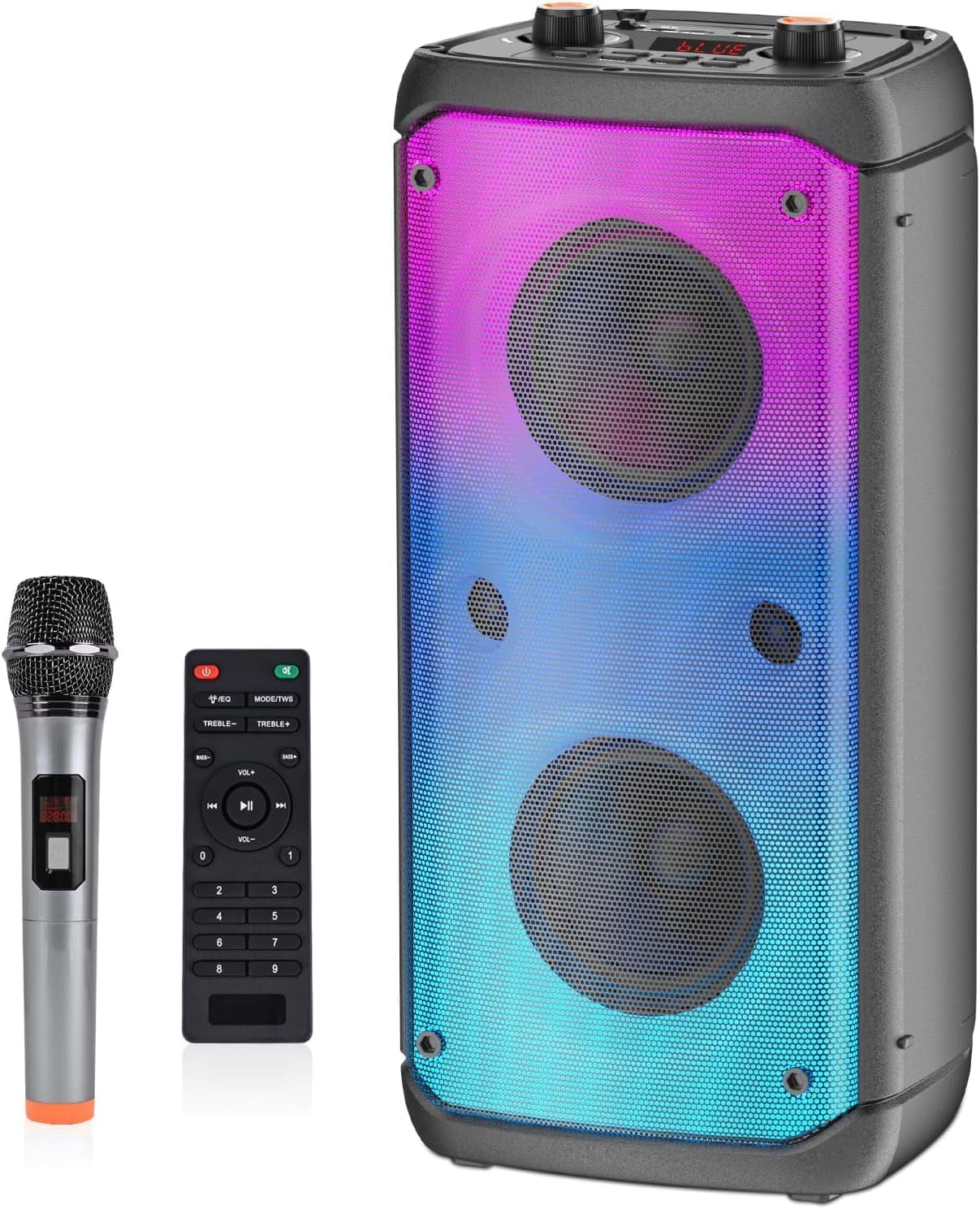 Bluetooth Speaker, 80W Peak Wireless TWS Portable Outdoor Party ...