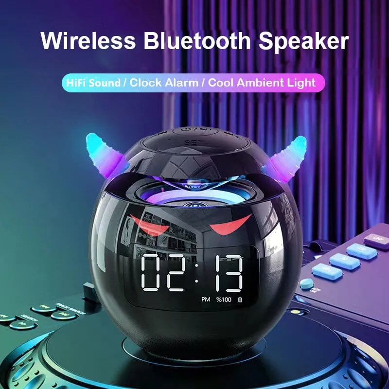 Bluetooth Speaker Audio with LED Digital Alarm Clock Music Player ...