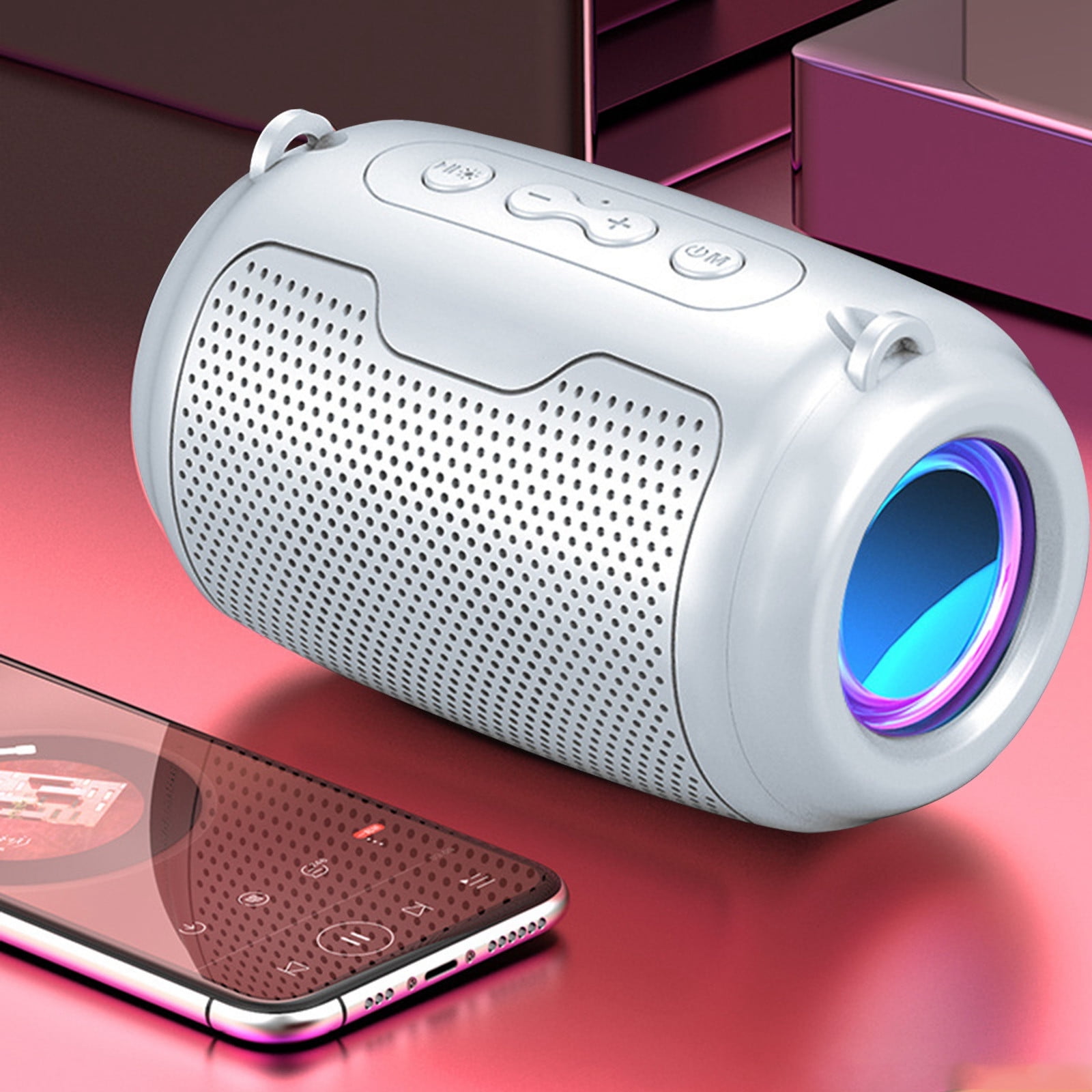 Bluetooth Speaker Bluetooth 5.0 Colorful Streamer Mini Audio Outdoor ...