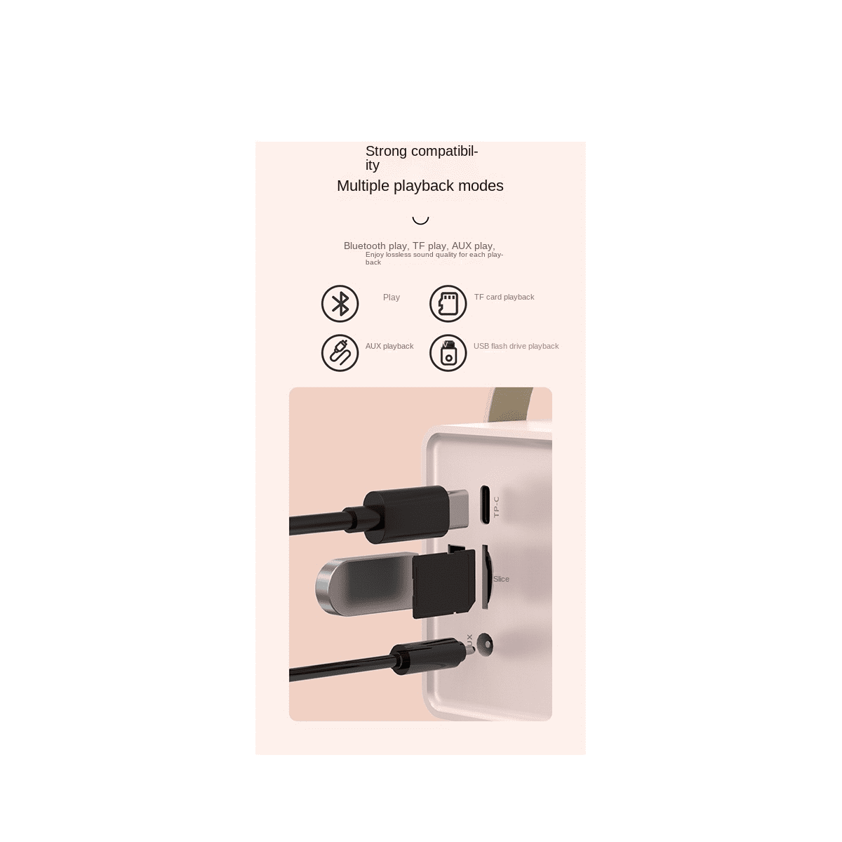 Bluetooth Speaker Classical Retro Music Player Sound Stereo Portable ...