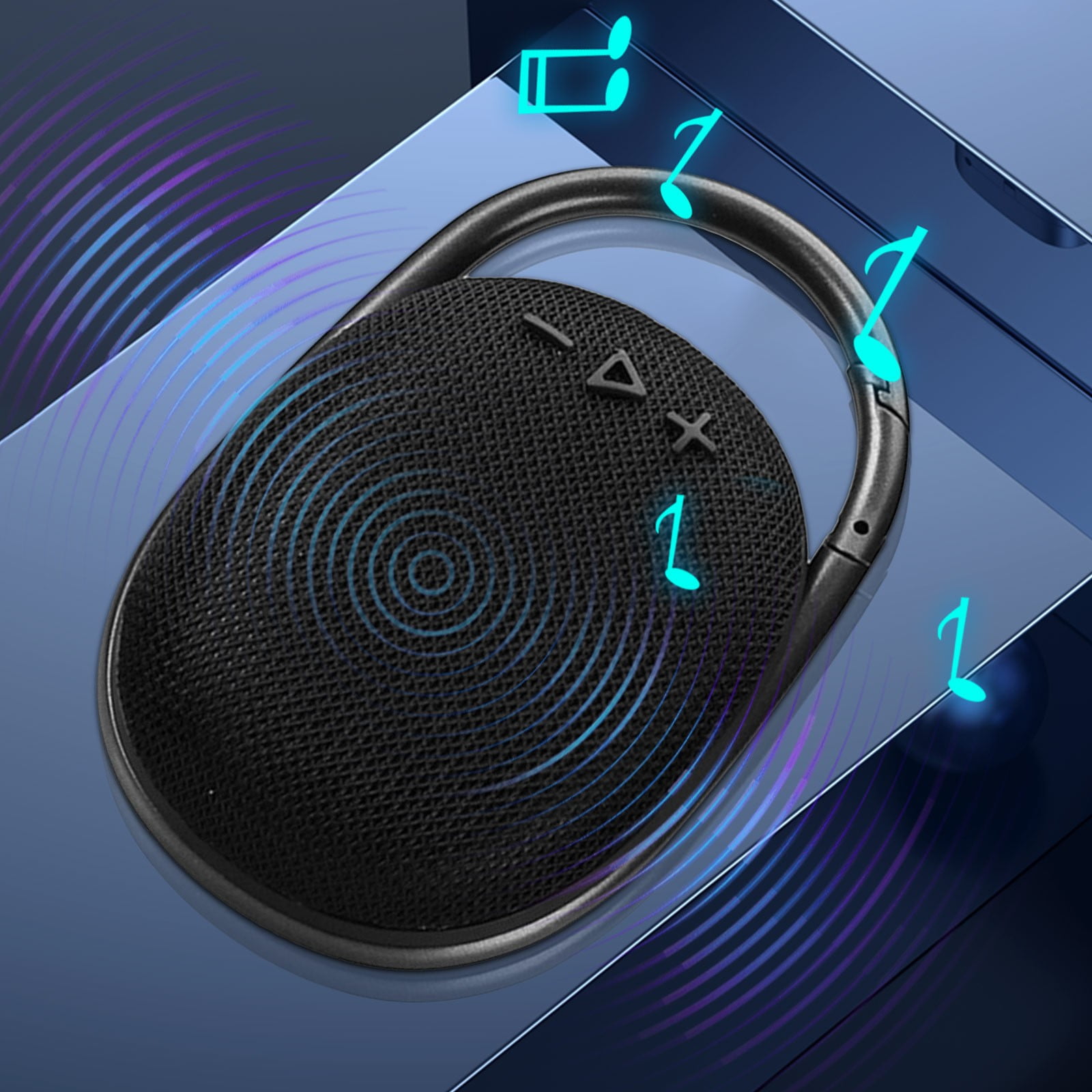 Bluetooth Speaker, Desktop Speakers, Portable Wireless Speaker Enhanced LED Lighting Built-In ...