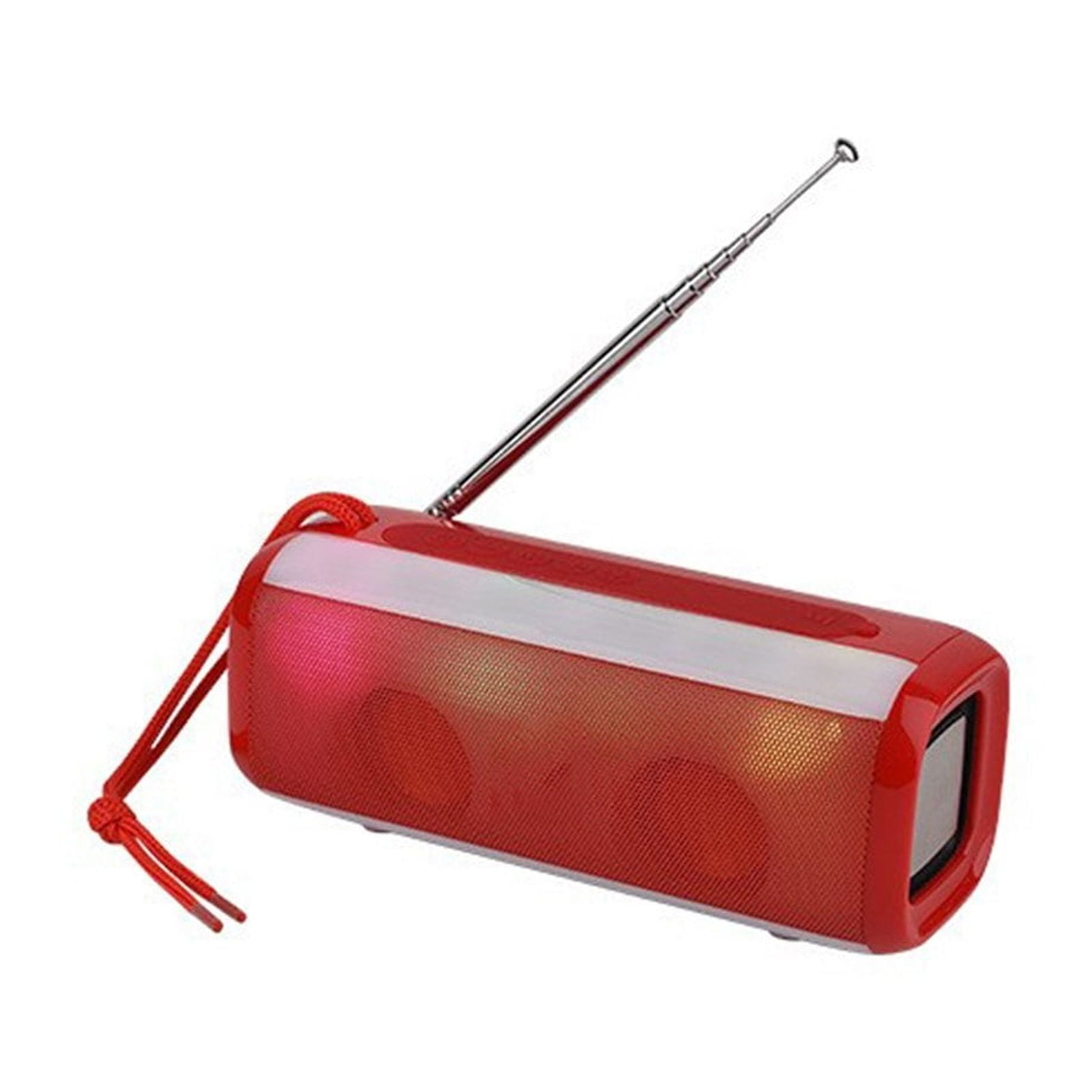 Bluetooth Speaker FM Cool LED Light Portable Wireless Column With ...