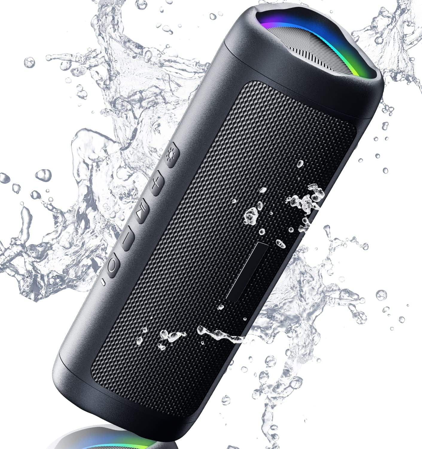 Bluetooth Speaker with HD Sound, Portable Wireless, IPX5 Waterproof, Up ...