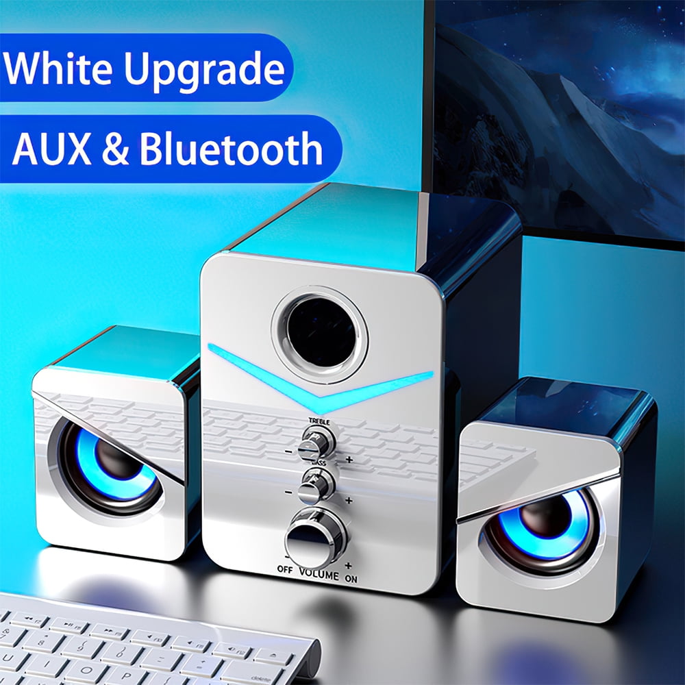 Bluetooth Speaker Home Theater System Wired PC Bass Subwoofer 3.5 / USB ...