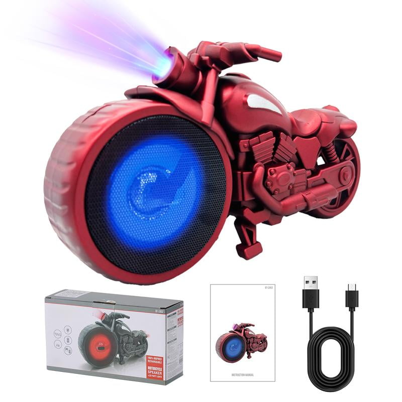 Bluetooth Speaker Motorcycle Replica Retro Ride Built-in Microphone, FM ...