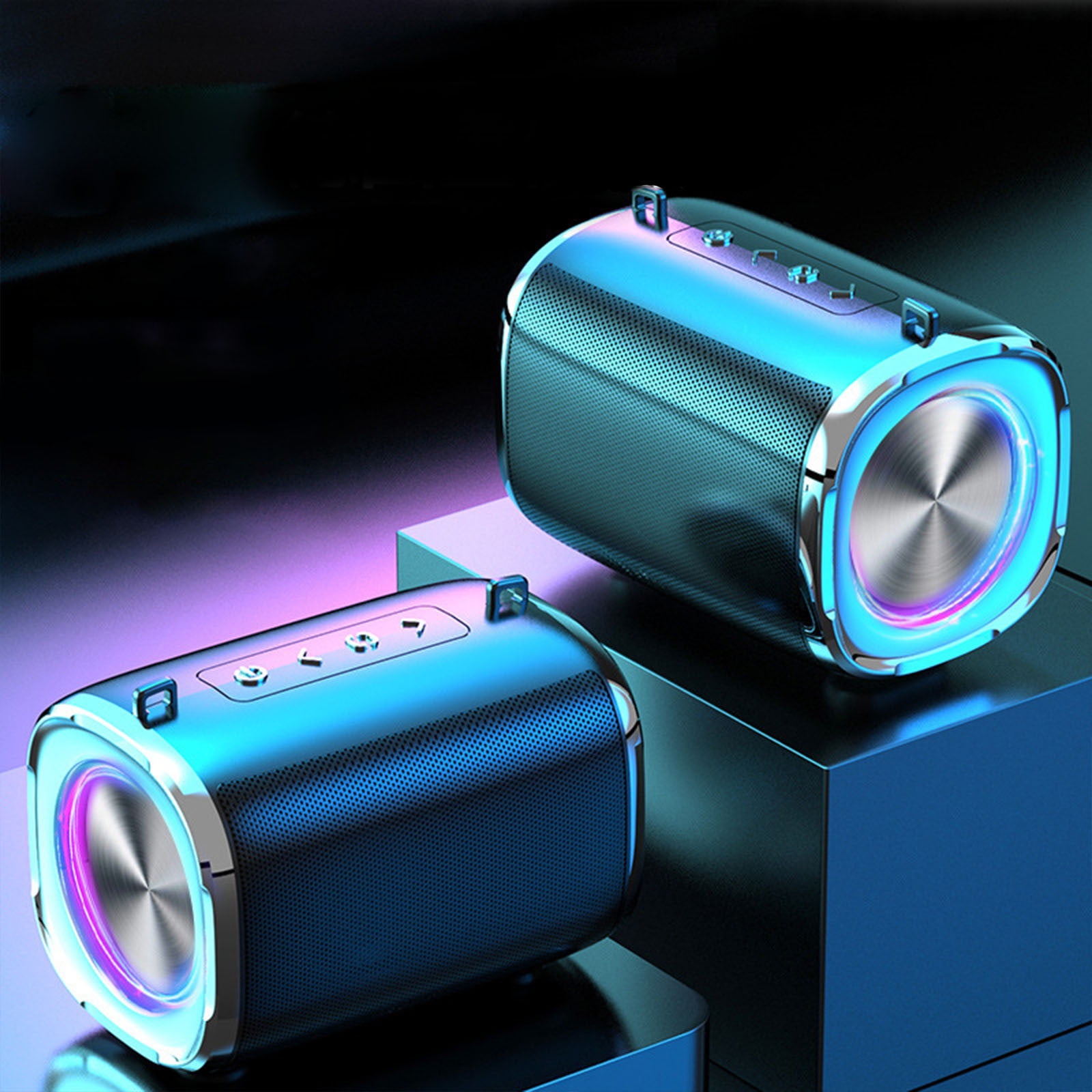 Bluetooth Speaker Outdoor Portable Dual Diaphragm Multi-mode Playback ...