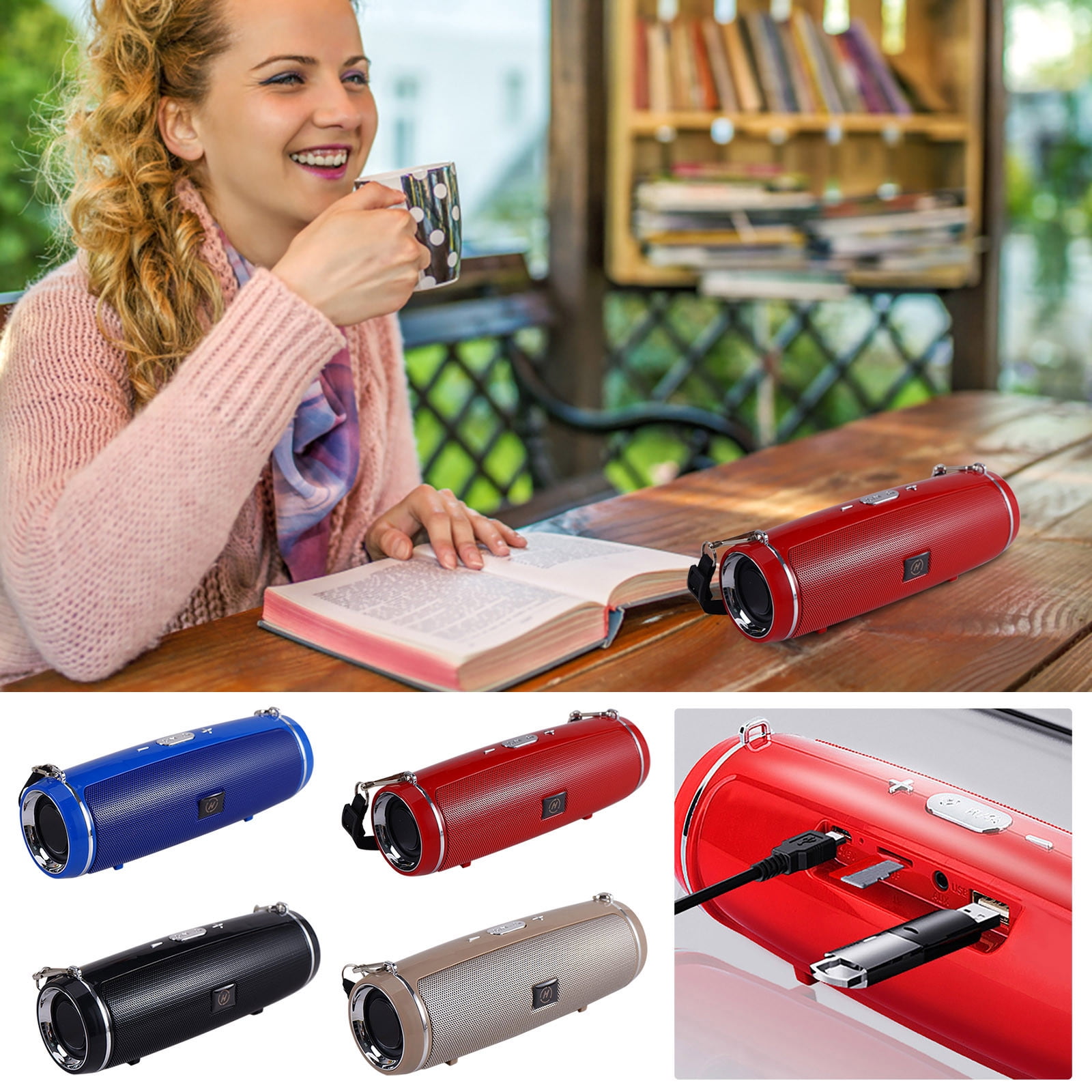 Bluetooth Speaker, Portable Audio Device, Waterproof, Compact Design ...