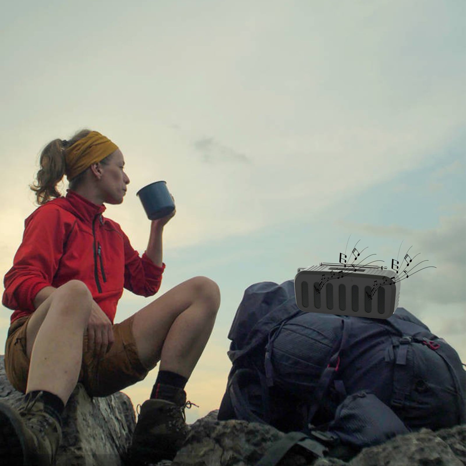 Bluetooth Speaker Radio Wireless Outdoor Sports Portable Small Audio ...